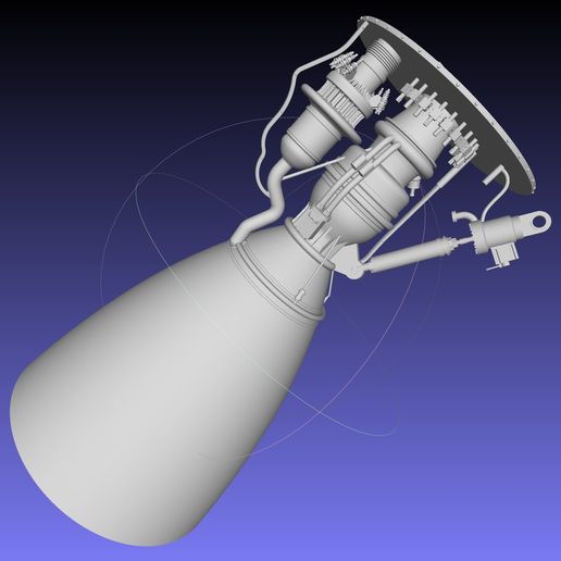 STL file Space-X Raptor BFR Engine Simplified Printable Model 🚀 (OBJ ...