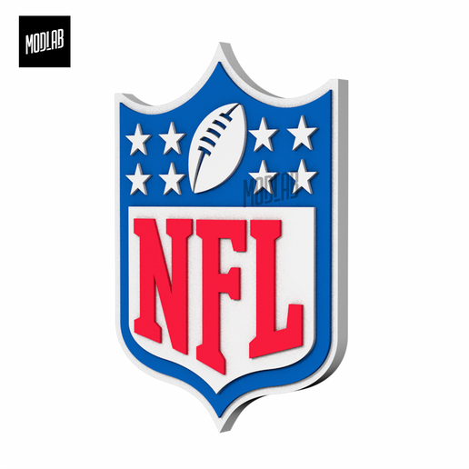 🏈 NFL 3D STL Logo - American Football Emblem Print File・ STL File for ...