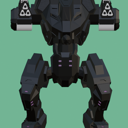 👾 Paragon + Autocannon 4 (Mech Arena)・ STL File for 3D printing・Cults