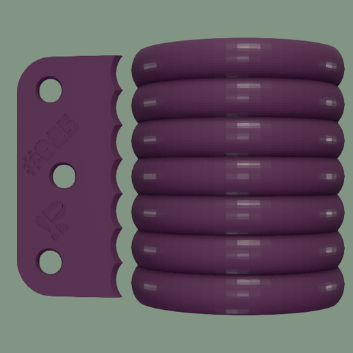 Free STL file Pottery rib tool #025 (7 circles, 14 mm radius) 🎨 ・Object ...