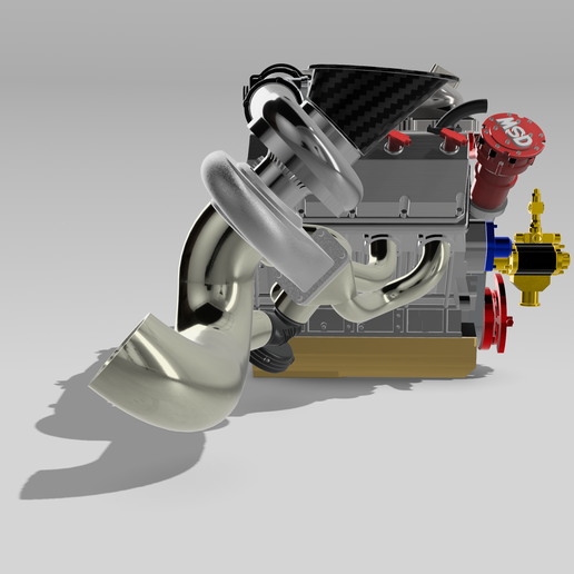 🏎️ TWIN TURBO HEMI GEN 2 COMPLETE FOR PROMOD NOVA・ STL File for 3D ...