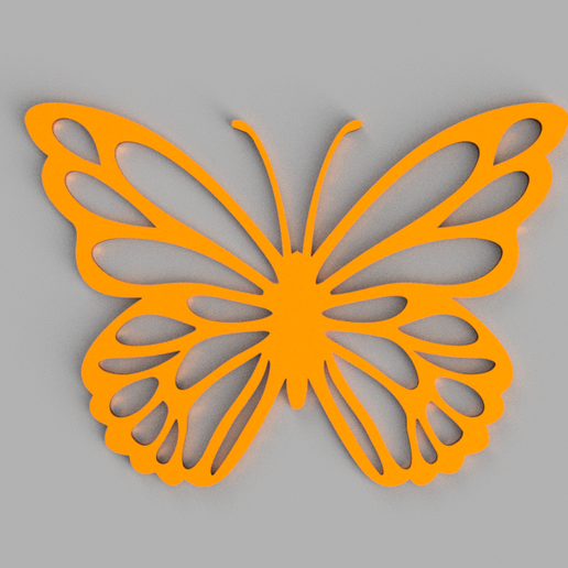 Archivo STL Mariposa Calada Cuadro Pared 👾 ・Design para impresora 3D ...