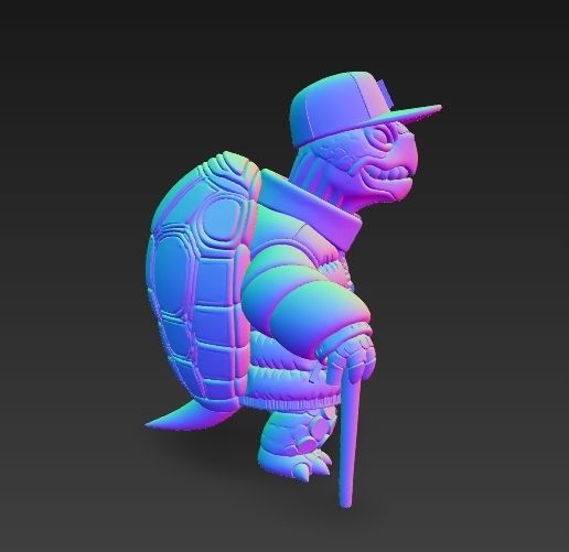 🐢 Gangster Turtle Figure – 3D Printable Collector Model・ STL File for ...