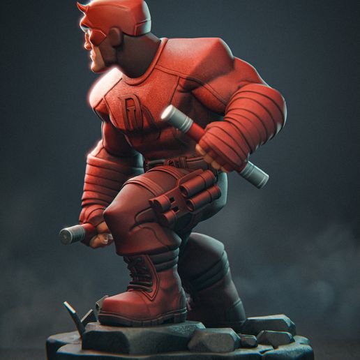 🦸 Daredevil - Toon・ 3D File for 3D printing・Cults