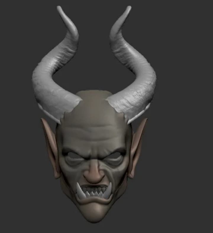 STL file Moving Jaw Krampus mask・3D printer design to download・Cults