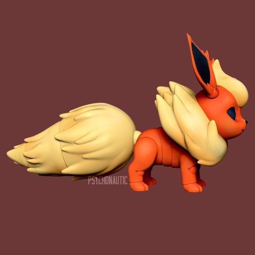 👹 Chibi Flareon BJD・ 3D File for 3D printing・Cults