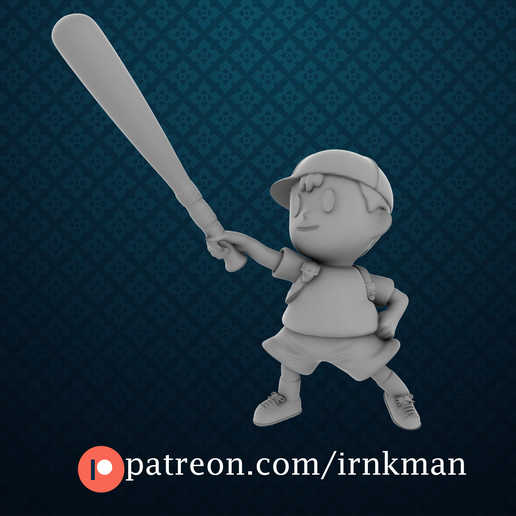 STL file Ness (Earthbound) 🎮 ・3D printing design to download・Cults