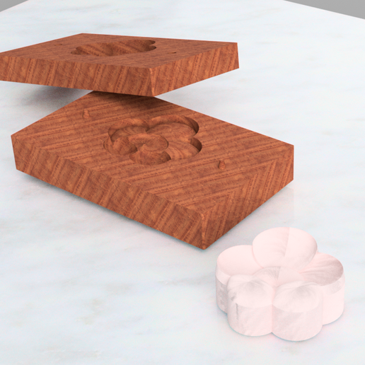 🍬 Japanische Wagashi Form Set (Ume) | Rakugan Candy Mold | 3D Printable ...