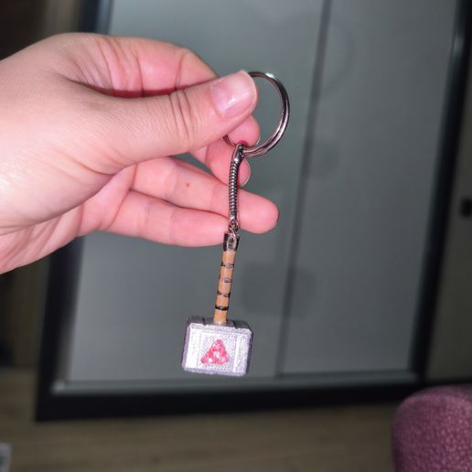 🗝️ Thor Mjolnir Keychain – Thor’s Hammer Themed Stylish and Durable ...