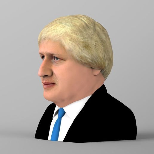 👤 Boris Johnson bust for full color 3D printing・ STL File for 3D ...