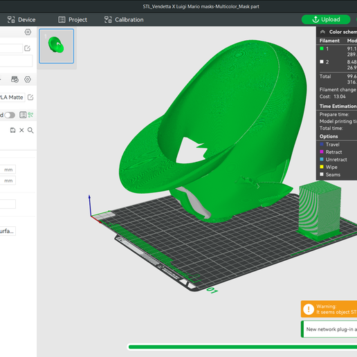 👗 Luigi Vendetta Mask・ 3D File for 3D printing・Cults