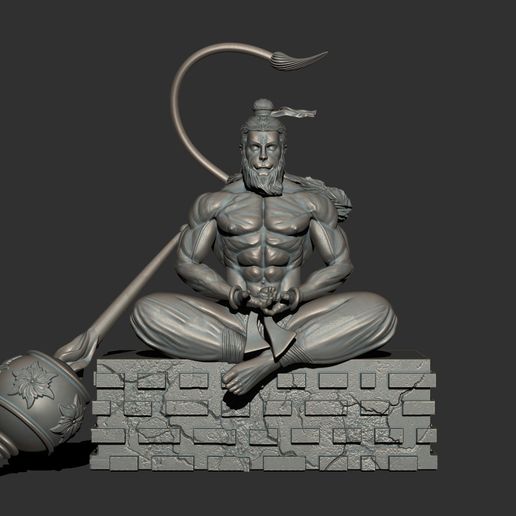 🛕 Hanuman 3D print model・ STL File for ・Cults
