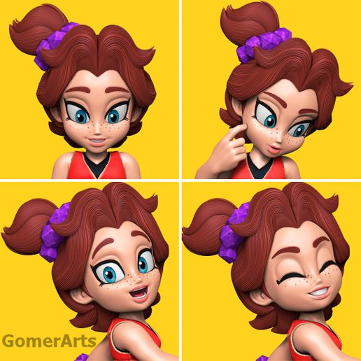 👾 Pauline 3 pose set from Donkey Kong Bananza STL 3D print statue・ 3D ...