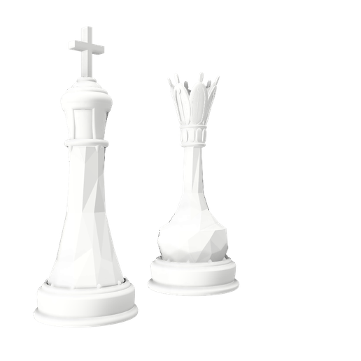 ♟️ Cantarella chess Queen and King vocaloid・Free STL File for 3D ...