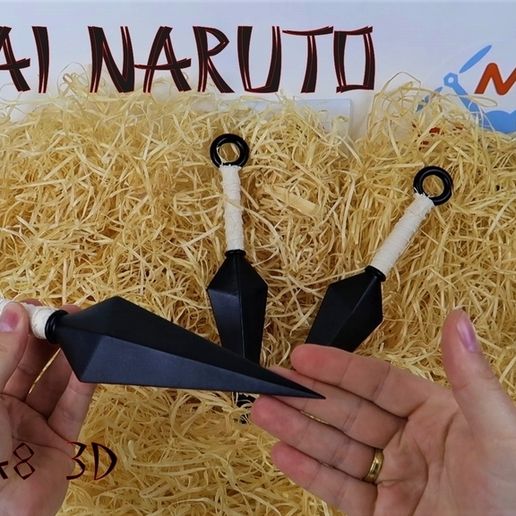 🧸 Kunai Naruto - Linda!!! (Beautiful)・Free STL File for ・Cults