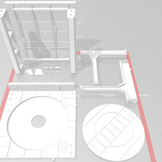 STL file -MHB01C- Mecha Hangar Bay Customizable Base and Wall 01 3D ...