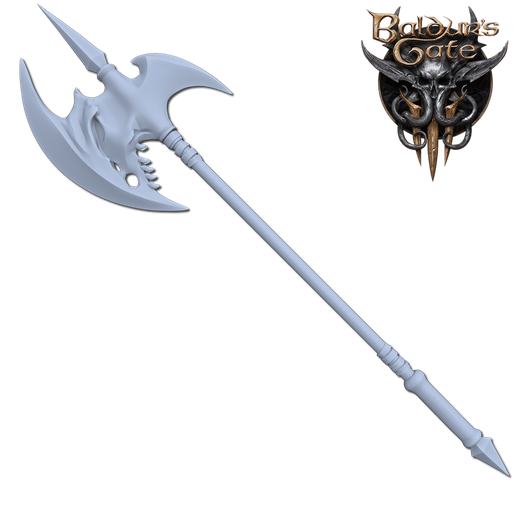 🤘 Baldur's Gate 3 Merregon Halberd A For Cosplay・ STL File for 3D ...