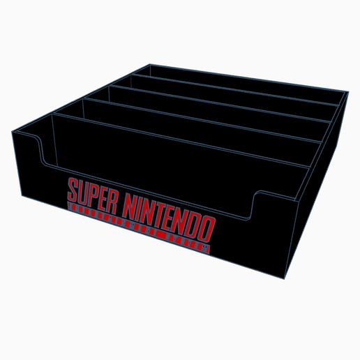 📦 2x (SUPER) NINTENDO Game Box Holder Case (with departments) by ...