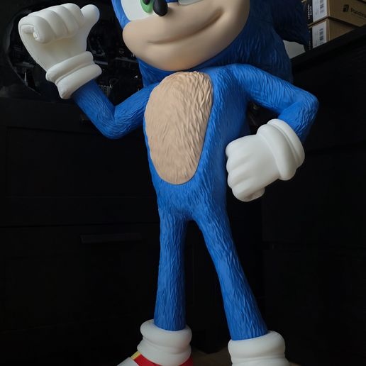 🖨️ Life Sized Sonic 3D Printer File STL・3D Print・Cults