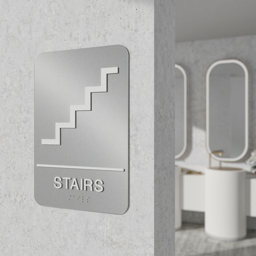 🦺 Stairs Safety Sign | Office Safety Sign | Emergency Sign | Safety ...