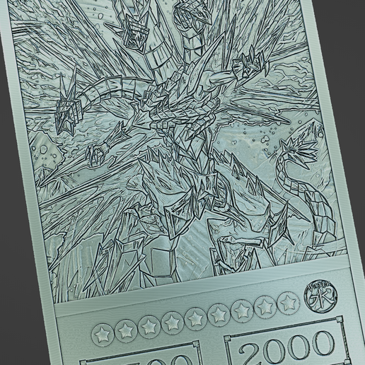 STL file trishula the dragon of ice imprisionment - yugioh 🐉 ・3D print design to download・Cults