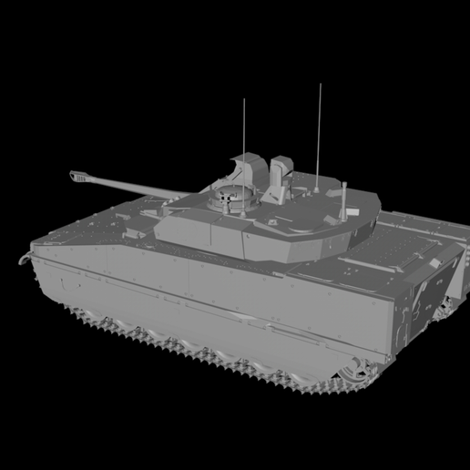 🗺️ Digital model of the Swedish CV-90 infantry fighting vehicle・ OBJ ...
