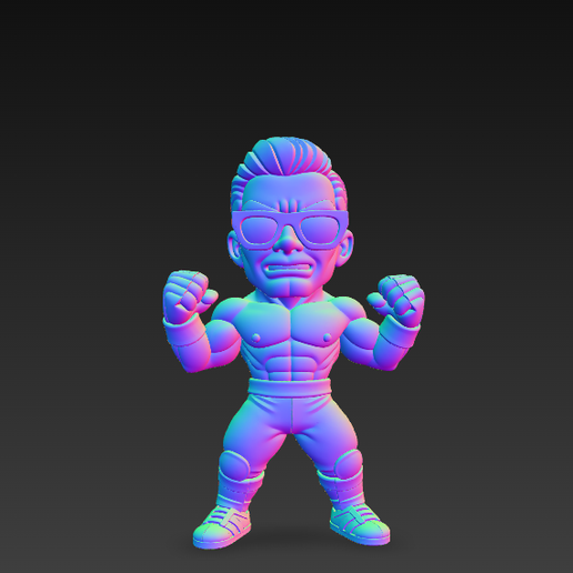 🕹 Johnny Cage Chibi Figure STL - Mortal Kombat 3D Printable for FDM ...