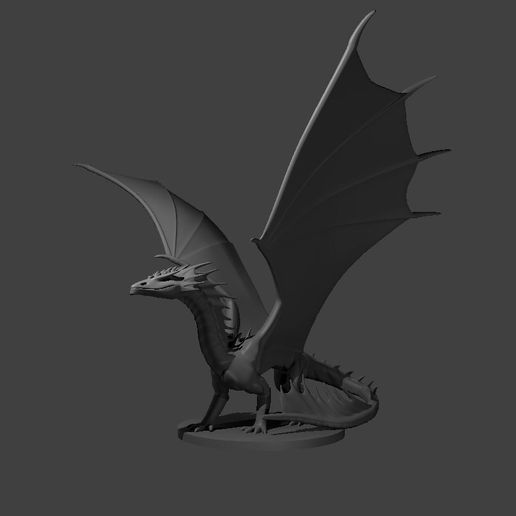 🐉 Night Dragon・Free STL File for 3D printing・Cults