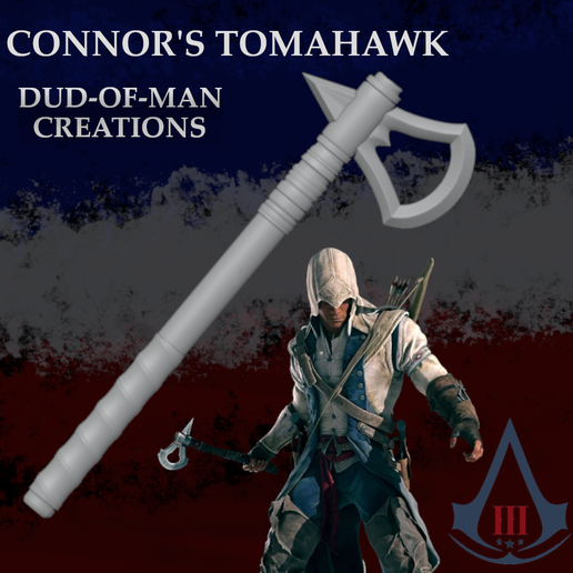🪓 Assassins creed 3 Tomahawk・ STL File for 3D printing・Cults