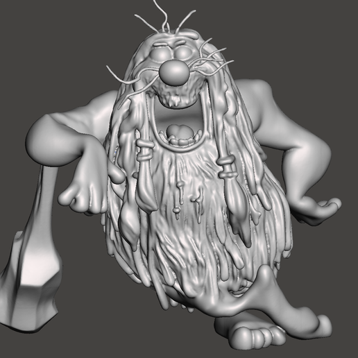 STL file Captain Caveman Neanderthals 👾 ・3D print design to download・Cults