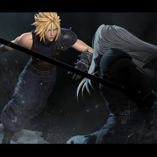 ☁️ Final Fantasy VII Pack・ 3D File for 3D printing・Cults