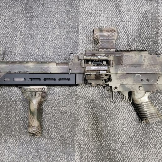 🔫 MK46 / M249 Extended M-Lok CNC Aluminum Handguard - Classic Army ...