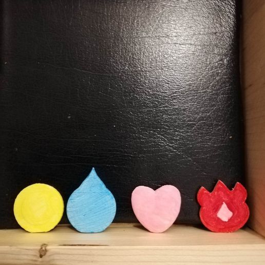 🐉 Pokemon badges・Free STL File for ・Cults