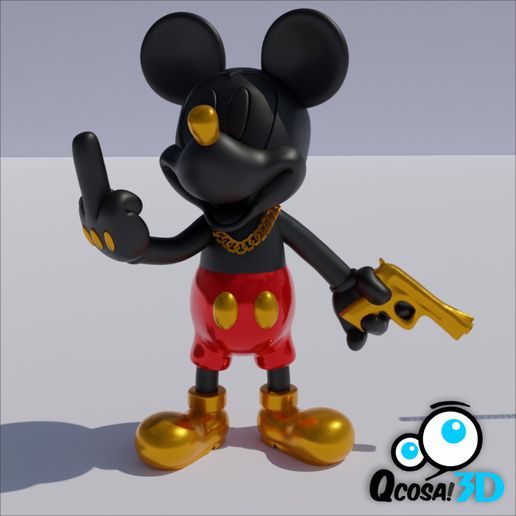 🐁 MICKEY MOUSE BAD 70CM・ STL File for 3D printing・Cults