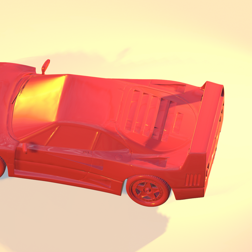 3D file Ferrari f40 key tad and toy 🔑 ・3D printable model to download・Cults