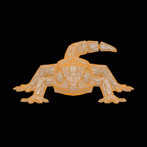 🦎 Low Poly Lizard 3D Print Model Animal Figure・ 3D File for 3D printing ...