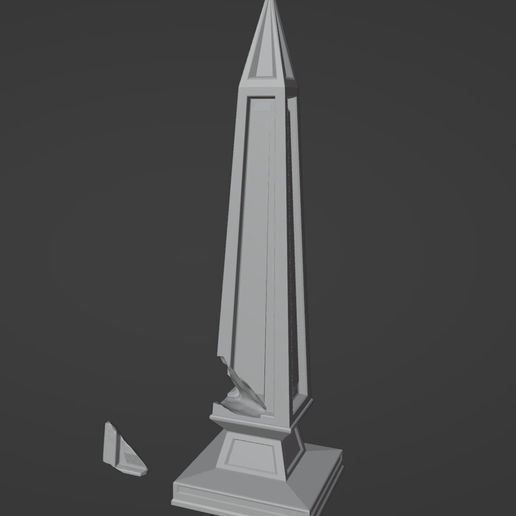 🎲 Obelisk with one missing piece・ STL File for 3D printing・Cults