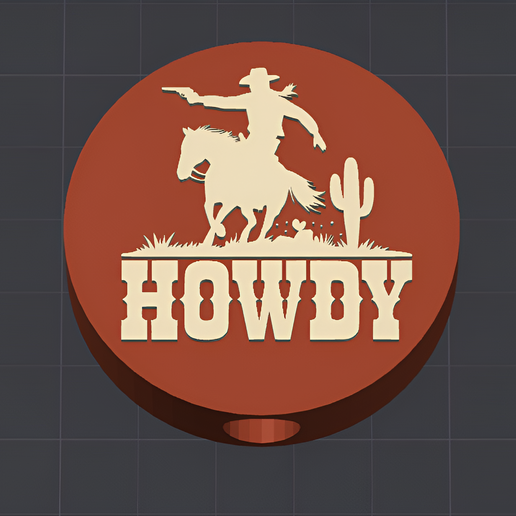 🤠 Howdy 10mm Stanley Cup Straw Topper・ STL File for 3D printing・Cults