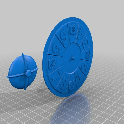 Free OBJ file spinner dial 🎲 ・3D printing idea to download・Cults