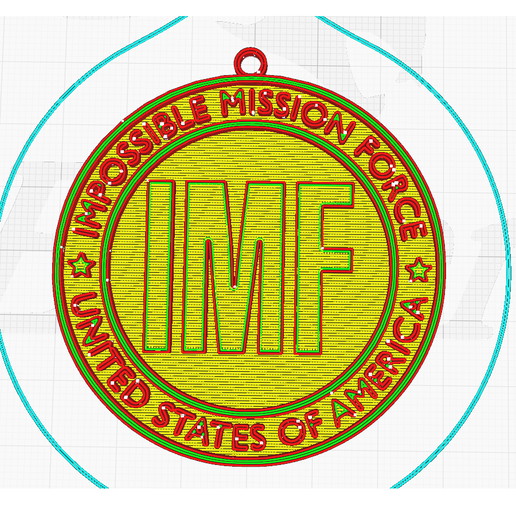 🗝️ Impossible Mission Keychain・ STL File for 3D printing・Cults
