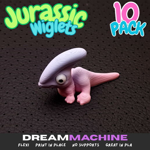 🦖 Jurassic Wiglets - 10 Pack・ STL File for 3D printing・Cults