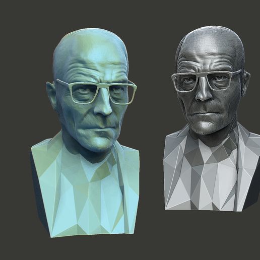 STL file Bryan Cranston breaking bad 🦸 (OBJ)・Template to download and ...