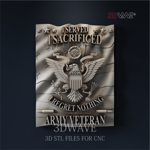 📁 AMERICAN VETERAN 3d stl file for CNC・ STL File for CNC machining ...