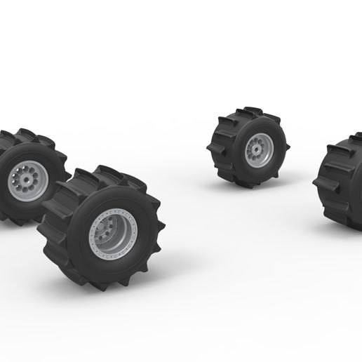 3D file Wheel Set of Formula Off Road Scale 1:25 🛞 ・Model to download ...