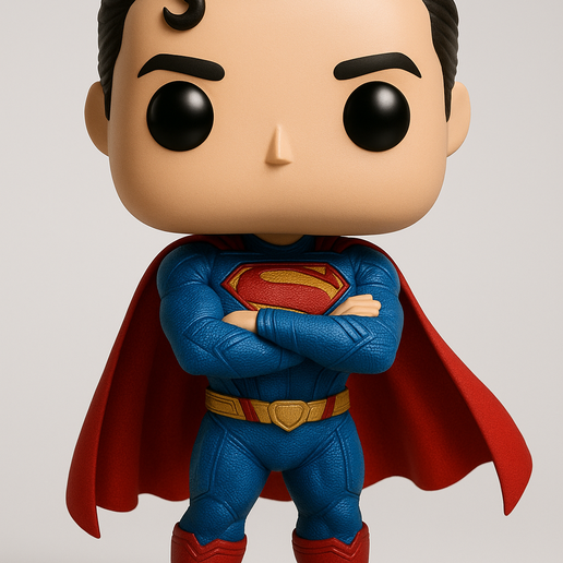 👨 Man of Tomorrow - Superman Legacy Funko Pop Style・Free STL File for ...