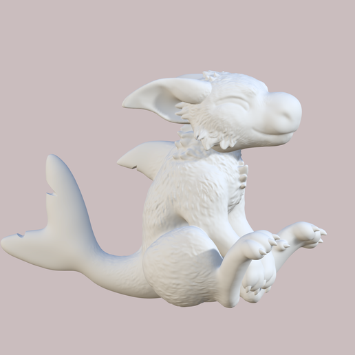 👾 Sitting Manokit・ STL File for ・Cults