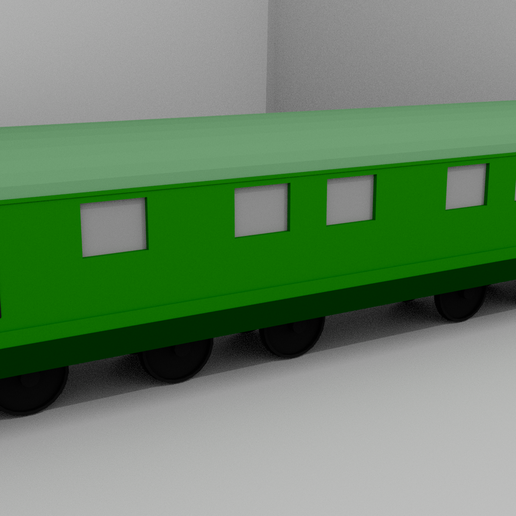 🚆 Low Poly Train // Design 03・ STL File for 3D printing・Cults