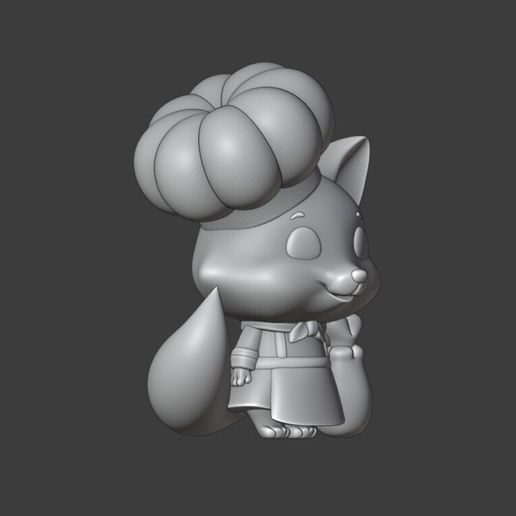 👩‍🍳 Chef fox figure・ STL File for 3D printing・Cults