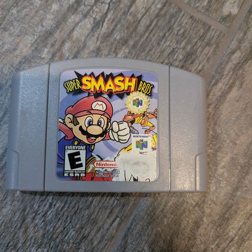 🏷️ Nintendo 64 (N64) Cartridge Label - Super Smash Bros・ STL File for ...