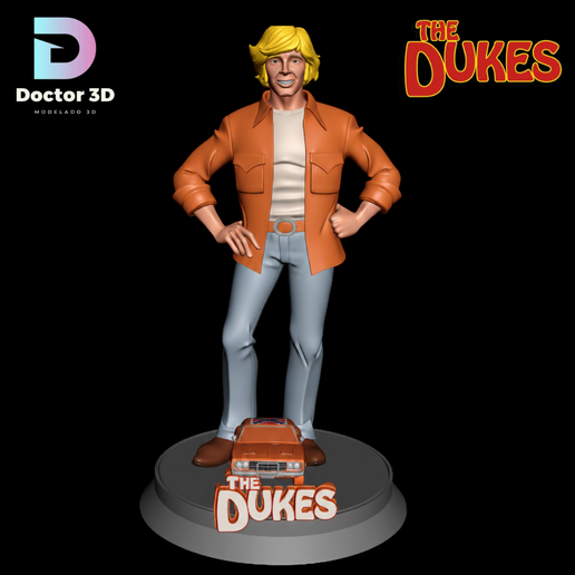 👾 The Dukes hanna barbera- bo duke - figure +base・ 3D File for 3D ...